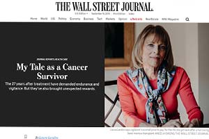 Former WSJ health columnist tells her story of cancer survival | Fred ...