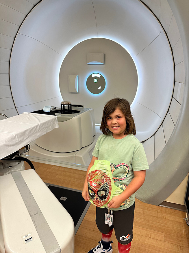 Proton therapy was recommended for an eight-year-old when his brain ...