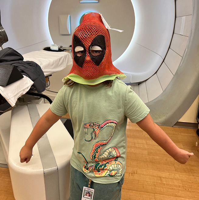 Proton therapy was recommended for an eight-year-old when his brain ...