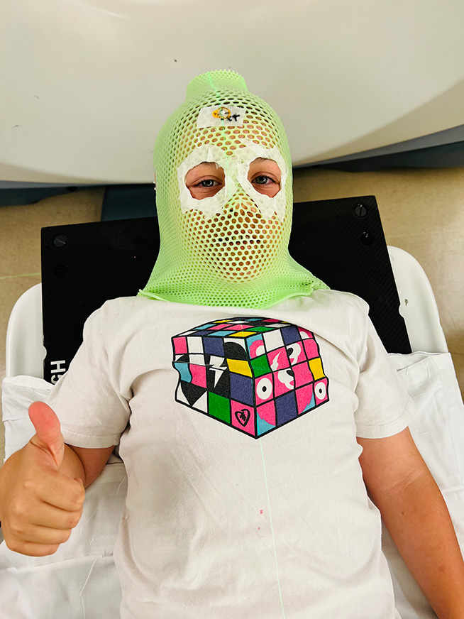 Proton therapy was recommended for an eight-year-old when his brain ...