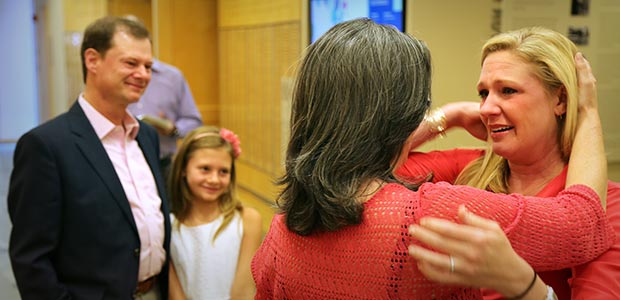 'A chance to hope’: Leukemia survivor, family reunite with favorite ...